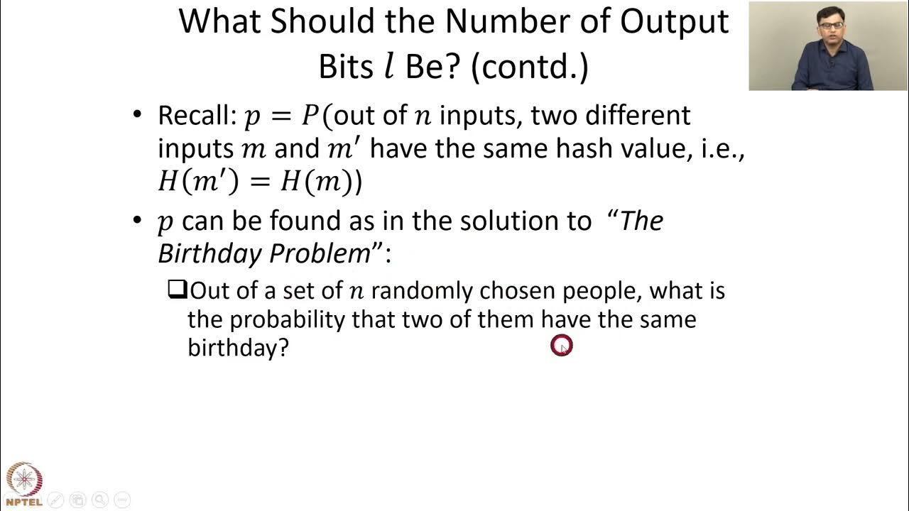 Week 3 : Lecture 17 : Message Integrity, Cryptographic Hash Functions ...
