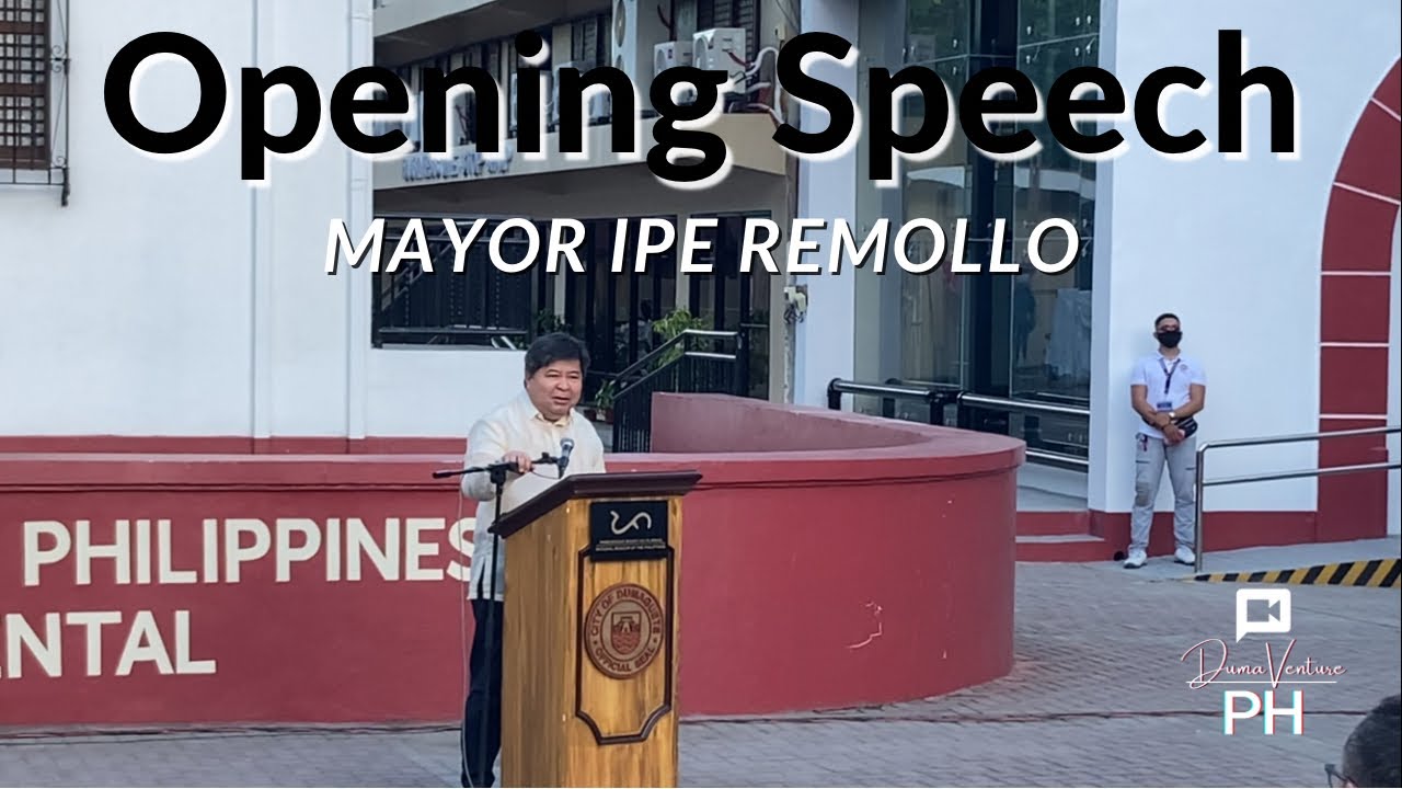 Mayor Ipe Remollo Speech during the opening of Presidencia Museum in ...