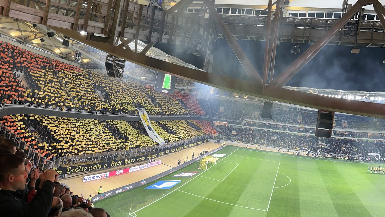 ΑΕΚ-Παναθηναϊκός 0-0 Η ηχηρή κερκίδα της ΟΠΑΠ ΑΡΕΝΑ #football #aek # ...