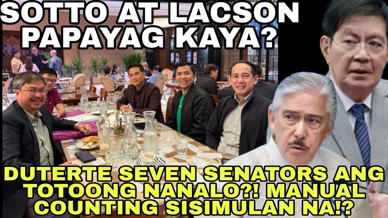 PDP LABAN SENATORS PANALO MANUAL COUNTING? SUMUGOD SA SENADO PARA ...