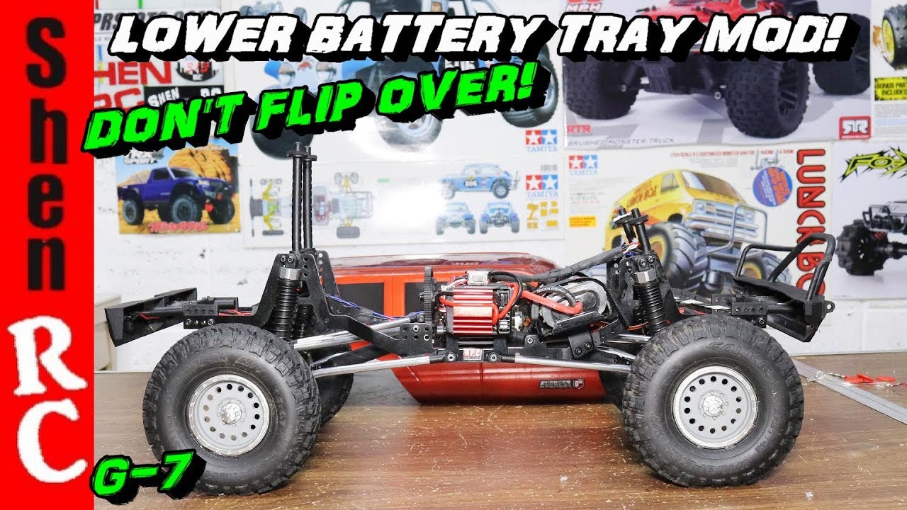 REDCAT GEN 7 PRO SPORT LOW CENTER GRAVITY BATTERY TRAY MOD - YouTube