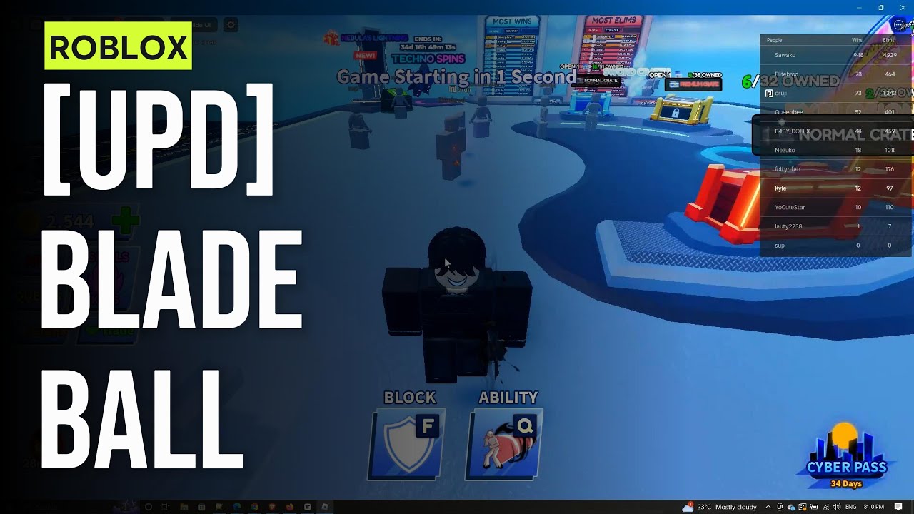 Epic Blade Ball Battles! Roblox [UPD] Blade Ball Gameplay - YouTube