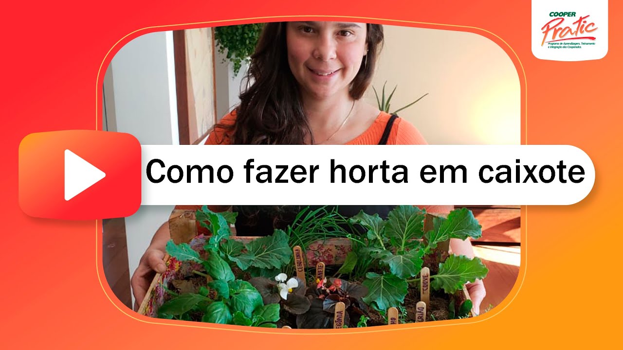 Como fazer horta em caixote (Cooper Pratic) - YouTube