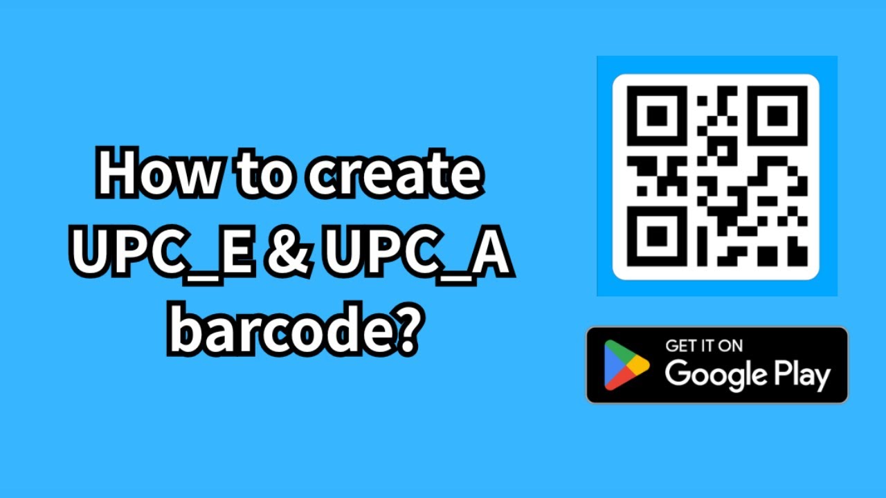How to Create UPC_E & UPC_A Barcode with QR Code App? - YouTube