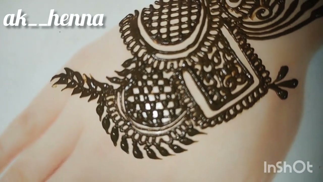very easy back mehindi design/easy stylish mehndi design/mehindi design ...