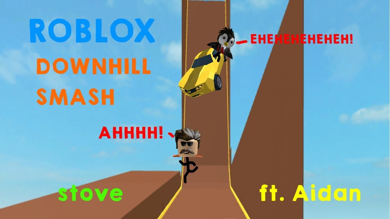 Getting run over... for fun | ROBLOX DOWNHILL SMASH - YouTube