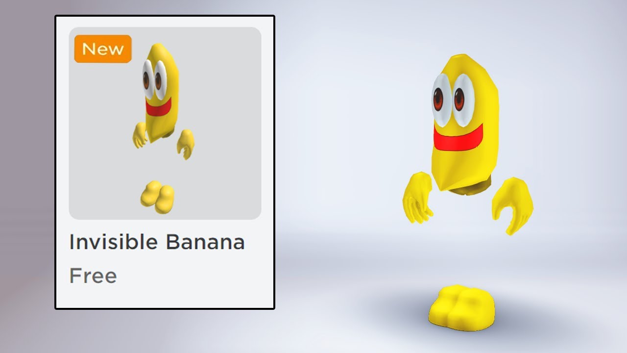 *NEW* GET THIS FREE INVISIBLE BANANA BUNDLE NOW IN ROBLOX!😱 - YouTube