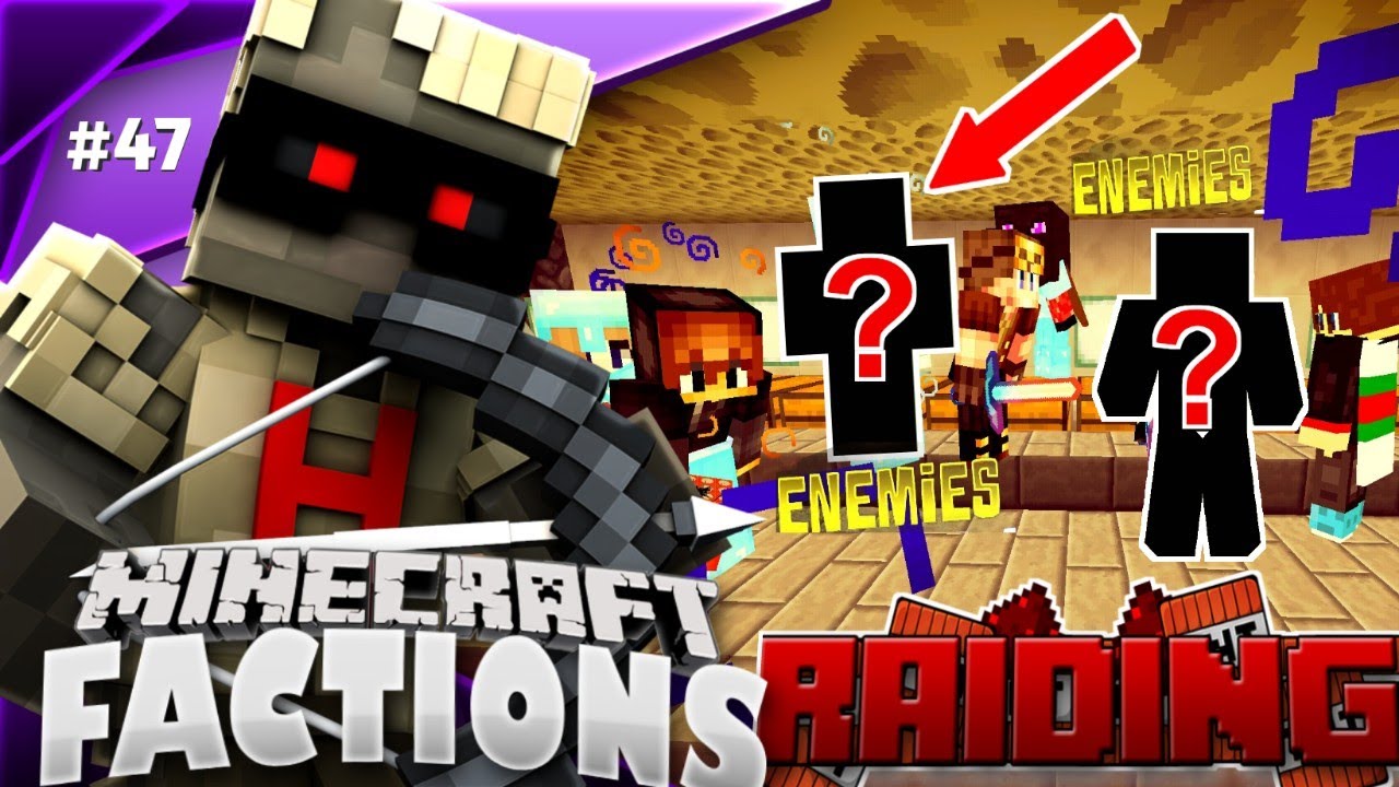 RAIDING OP BASE WITH ENEMIES?!| Minecraft PE Factions Server Let's Play ...