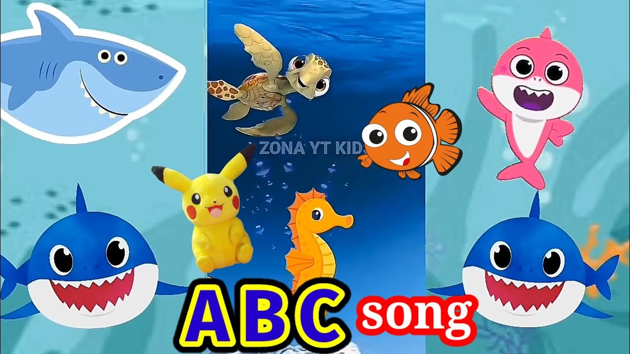 Baby Shark Abc Song with Animals Sea Dolphin octopus colors fish | Kids ...