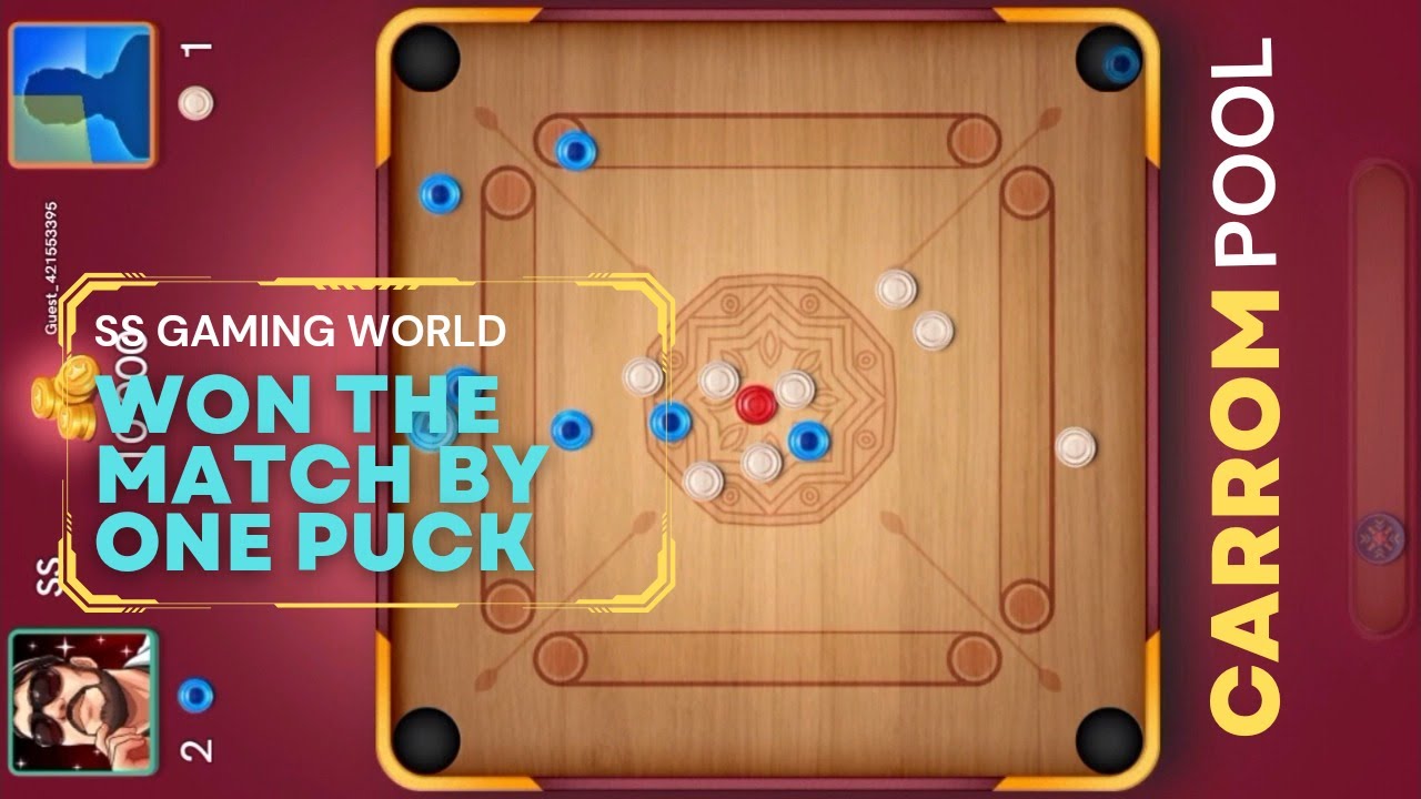 Won The Match By One puck | Carrom Pool | SS Gaming World - YouTube