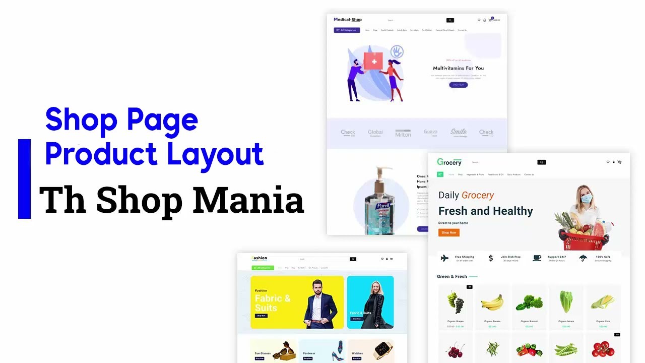 Shop Page Product Layout Setting for Shop Mania Theme - YouTube