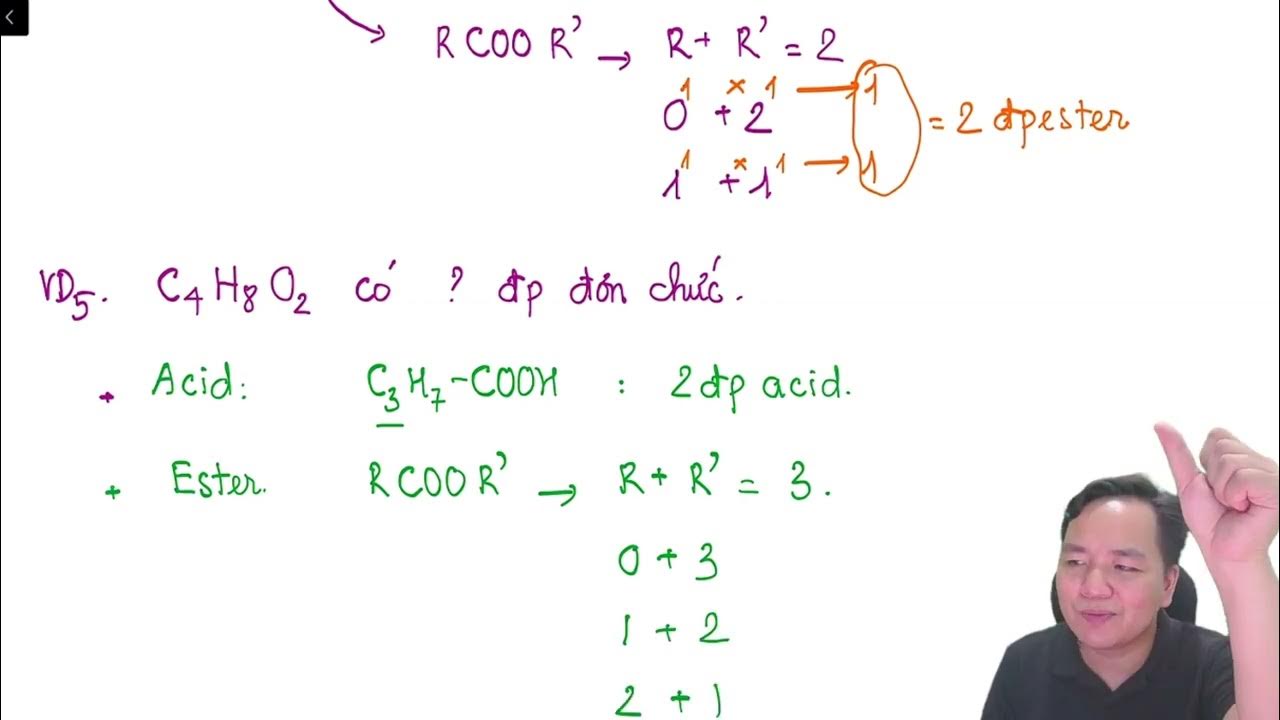 [SGK 12 MỚI] - C4H8O2 có bao nhiêu đồng phân đơn chức? - YouTube
