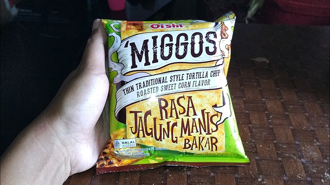Review Produk #2771 : Oishi Minggos Rasa Jagung Manis Bakar - YouTube