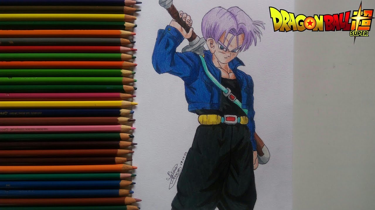 DESENHANDO O TRUNKS | COLLAB - YouTube