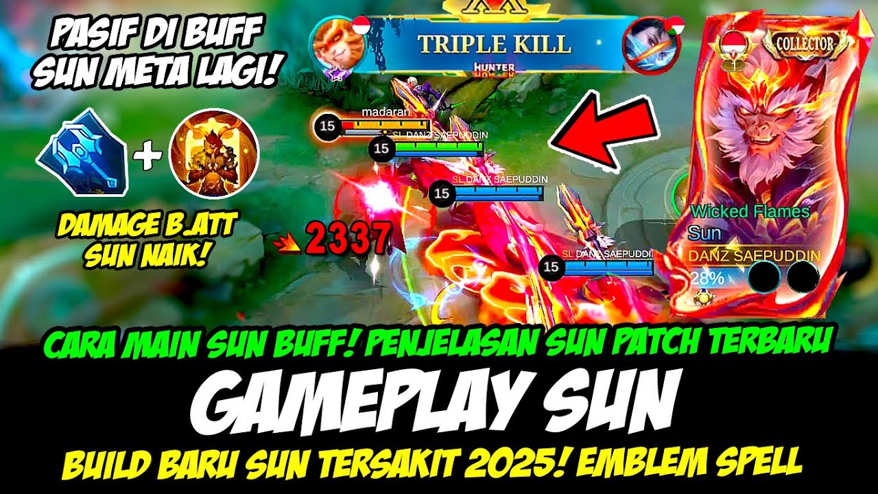 CARA MAIN SUN BUFF + PENJELASAN SUN PATCH TERBARU BUILD SUN TERSAKIT ...