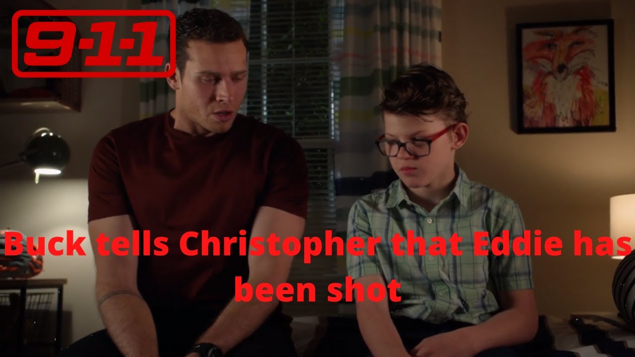 9-1-1 | Buck tells Christopher that Eddie has been shot - YouTube
