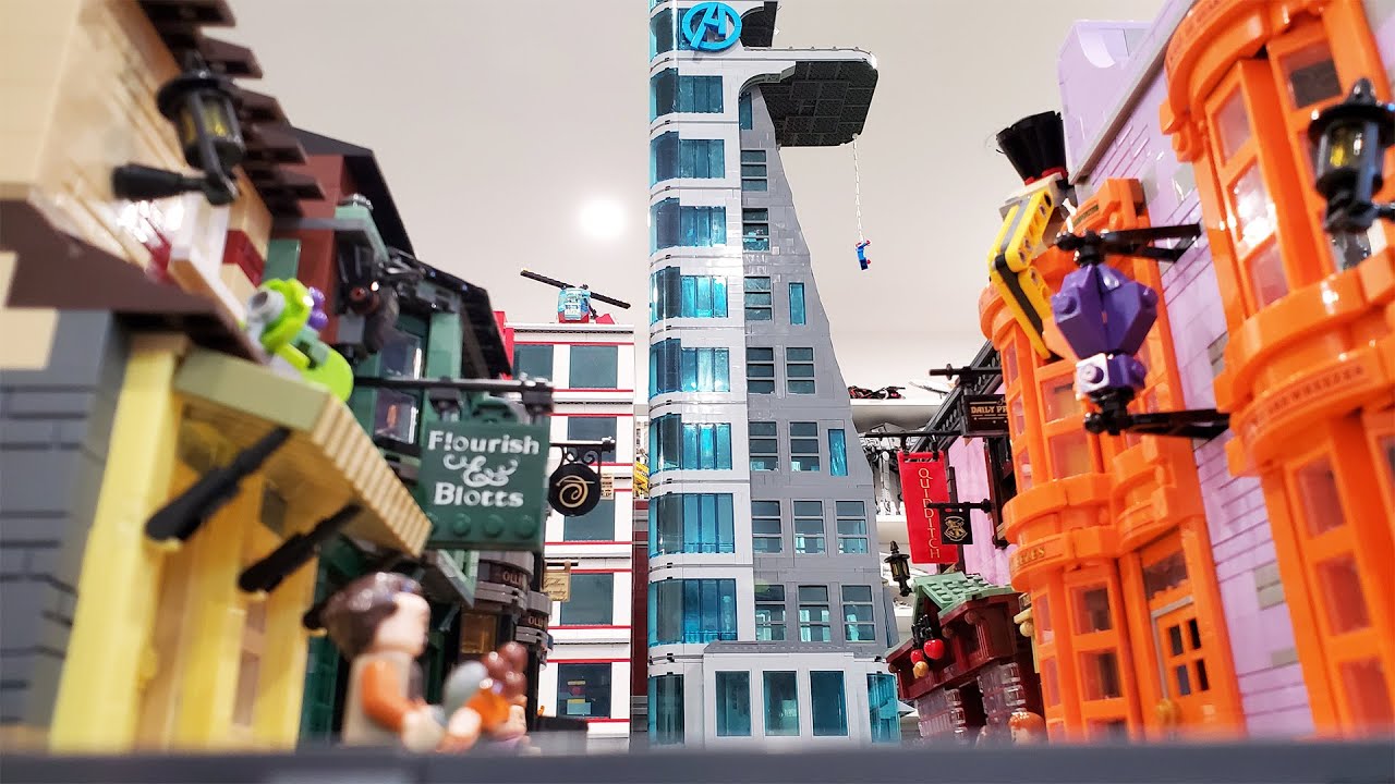 LEGO City Update Placing Diagon Alley - YouTube
