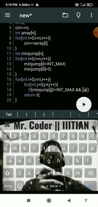 Minimum no. of jumps to reach the end of the array || C++ - YouTube