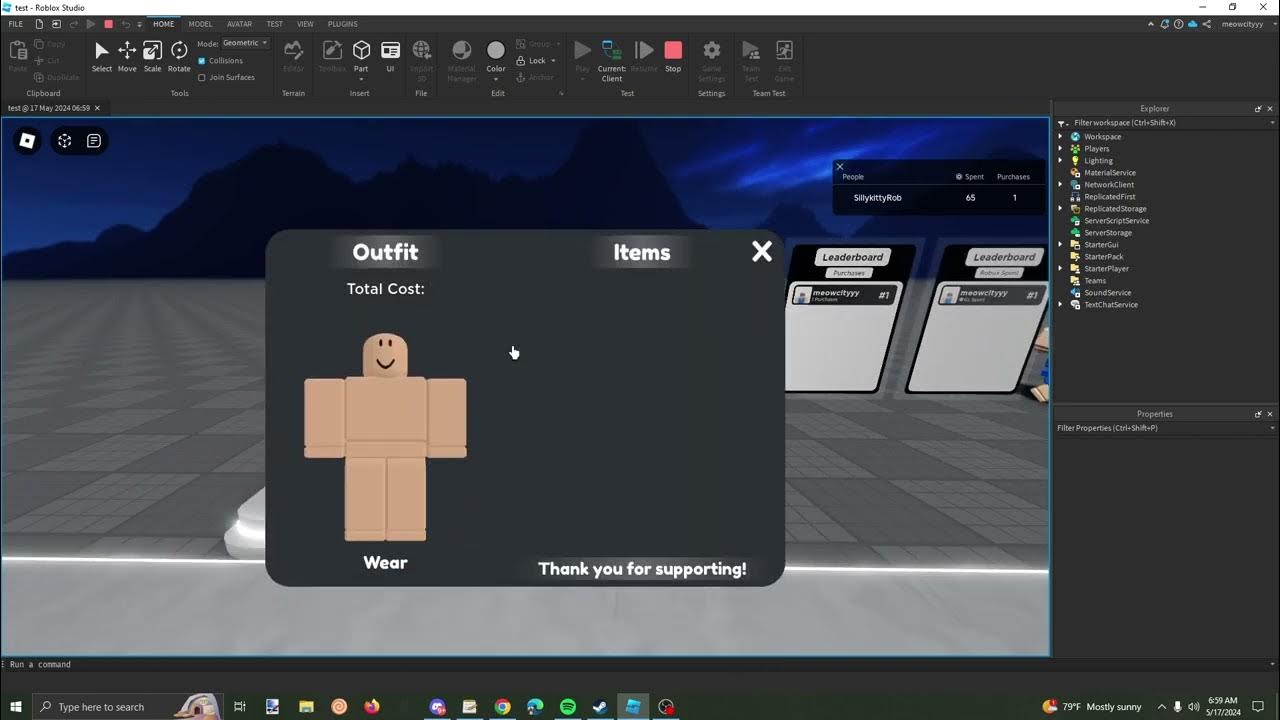 How to make an outfit game Roblox Studio! - YouTube
