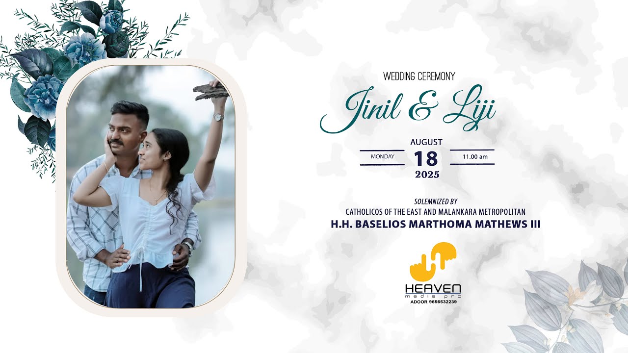 WEDDING CEREMONY || JINIL & LIJI || SOLEMZIED BY BAVA THIRUMENI ...