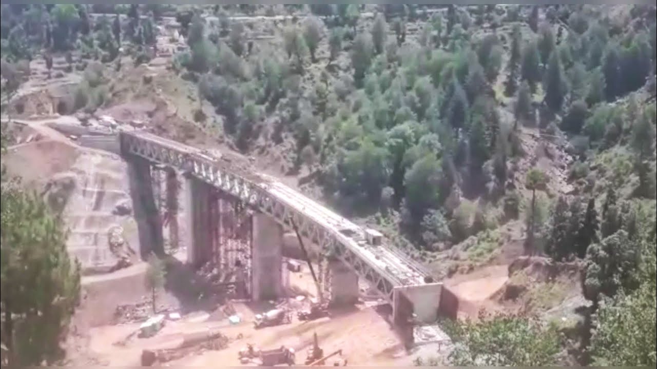 JAMMU TO SRINAGAR RAILWAY LINE PROJECT | UNDER CONSTRUCTION BRIDGE IN ...
