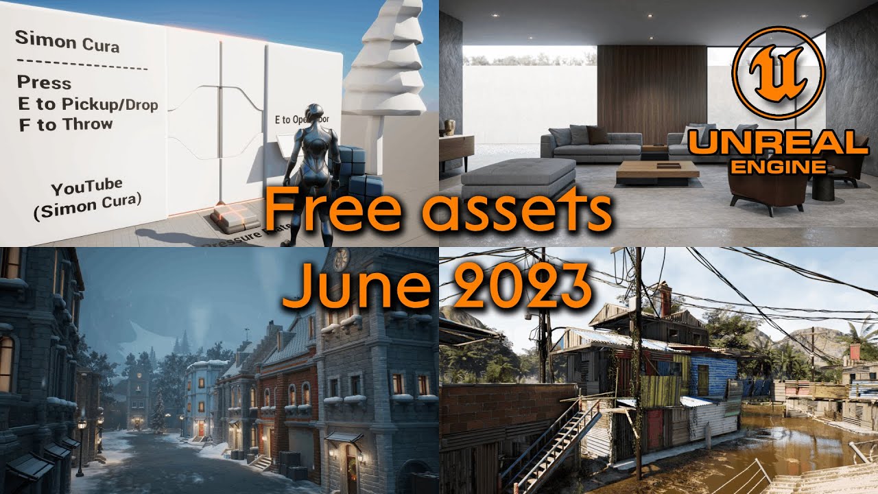 Unreal Engine free assets June 2023 - YouTube