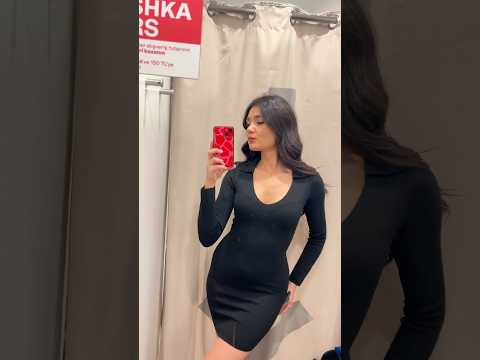 Bershka polo yaka mini elbise 🖤Kodlar hikayede 🩷 #reklamdeğil