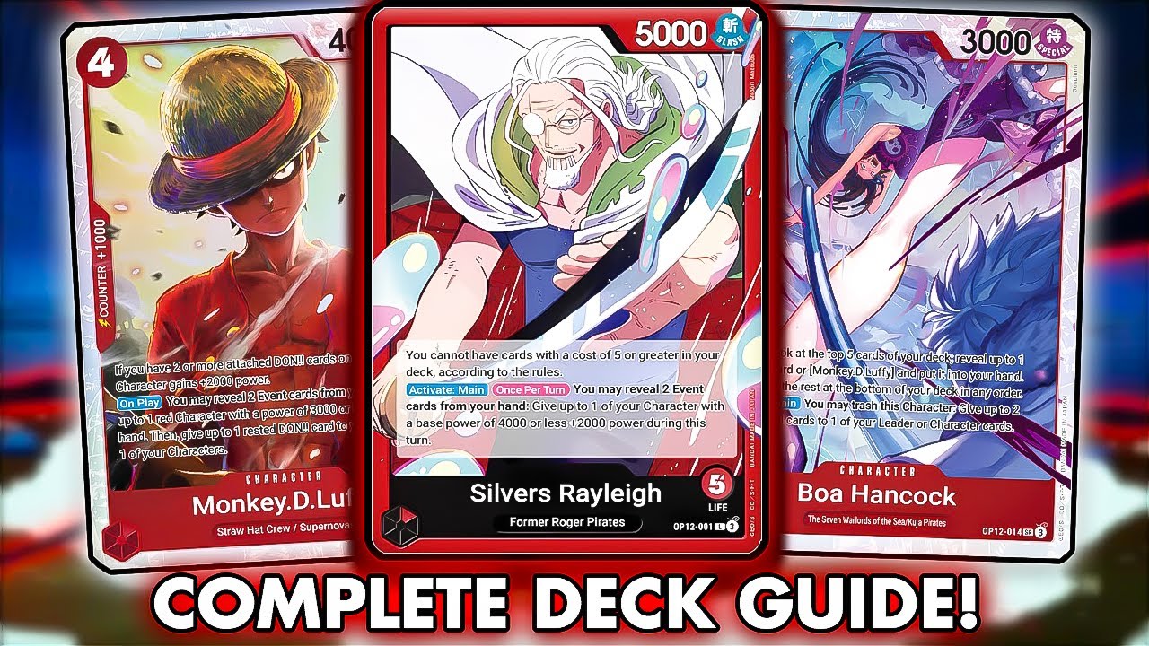 OP12 Rayleigh COMPLETE Deck Guide! | OP12 Deck Breakdown - YouTube