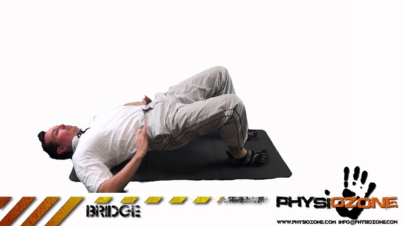 Physiozone | Exercises | Low Back | Bridge - YouTube