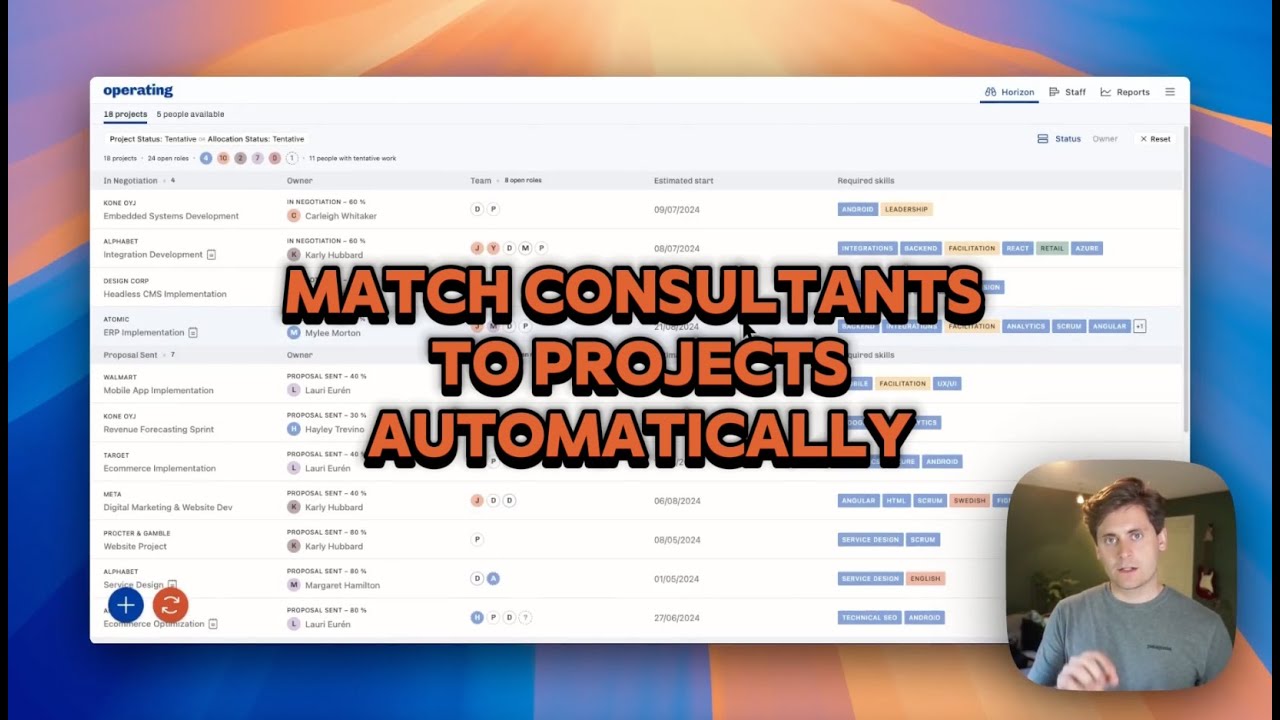 Smart Matchmaking of Consultants to Projects - YouTube