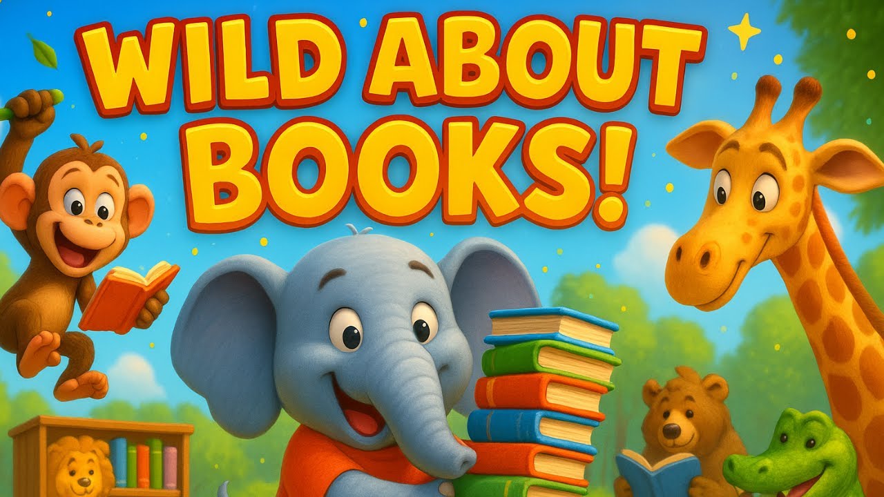 Wild About Books 📚 | Read Aloud Story for Kids | Funny Animal Library ...