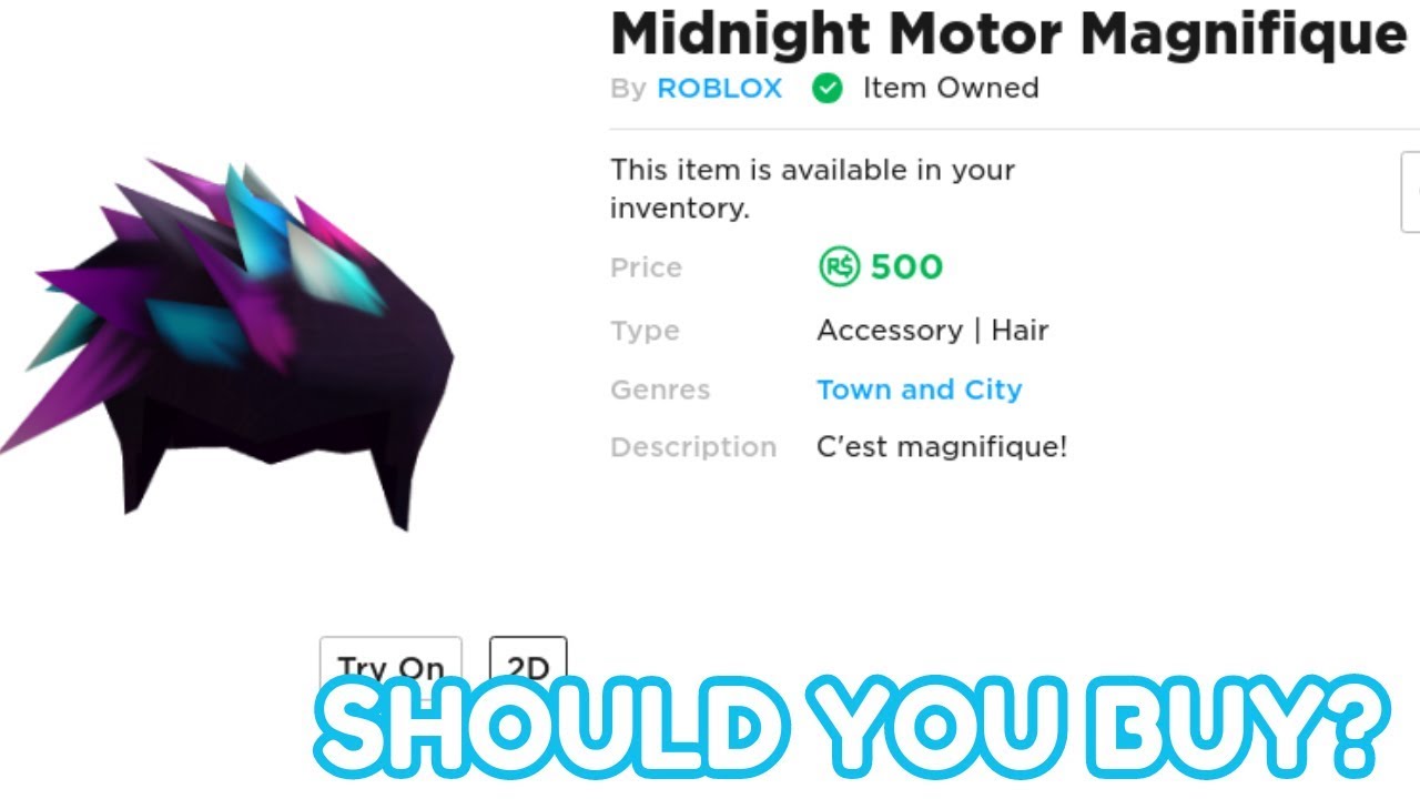 SHOULD YOU BUY THE MIDNIGHT MOTOR MAGNIFIQUE HAIR? - YouTube