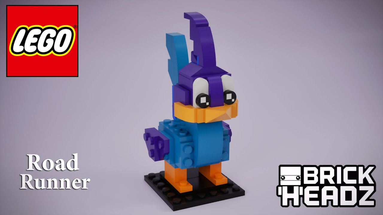 LEGO BrickHeadz - Road Runner from Looney Toons | LEGO Building | - YouTube