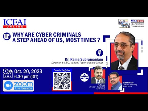 Why are Cyber Criminals a Step Ahead of Us, Most Times -by Dr. Rama ...
