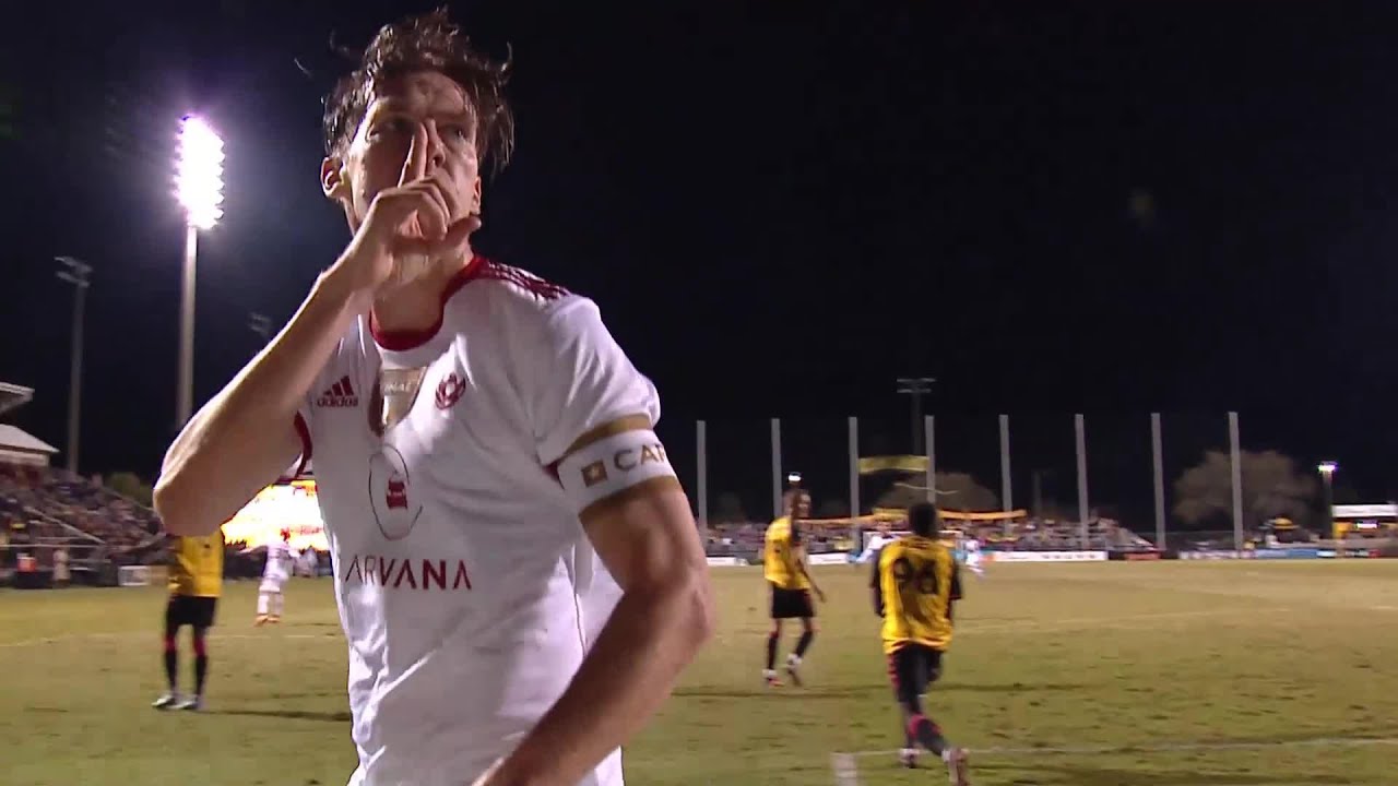 John Stenberg with a Goal vs. Charleston Battery - YouTube