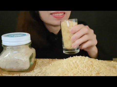 | 145 | ASMR Eat raw rice. Challenge to eat a glass of raw rice LALQILLA@SuChinASMR