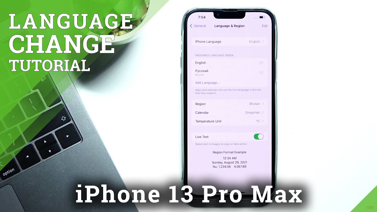iPhone 13 Pro Max – Change Language - YouTube