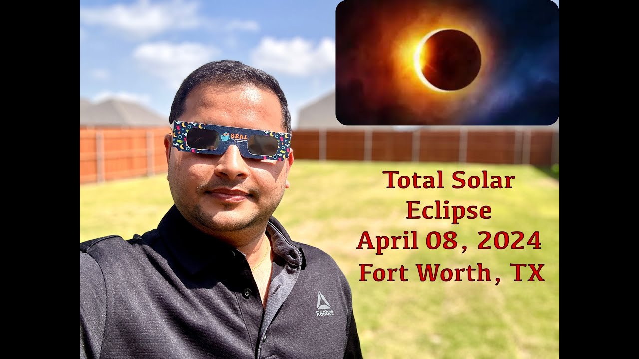 Total Solar Eclipse Experience | April 08, 2024 | Fort Worth, Texas ...