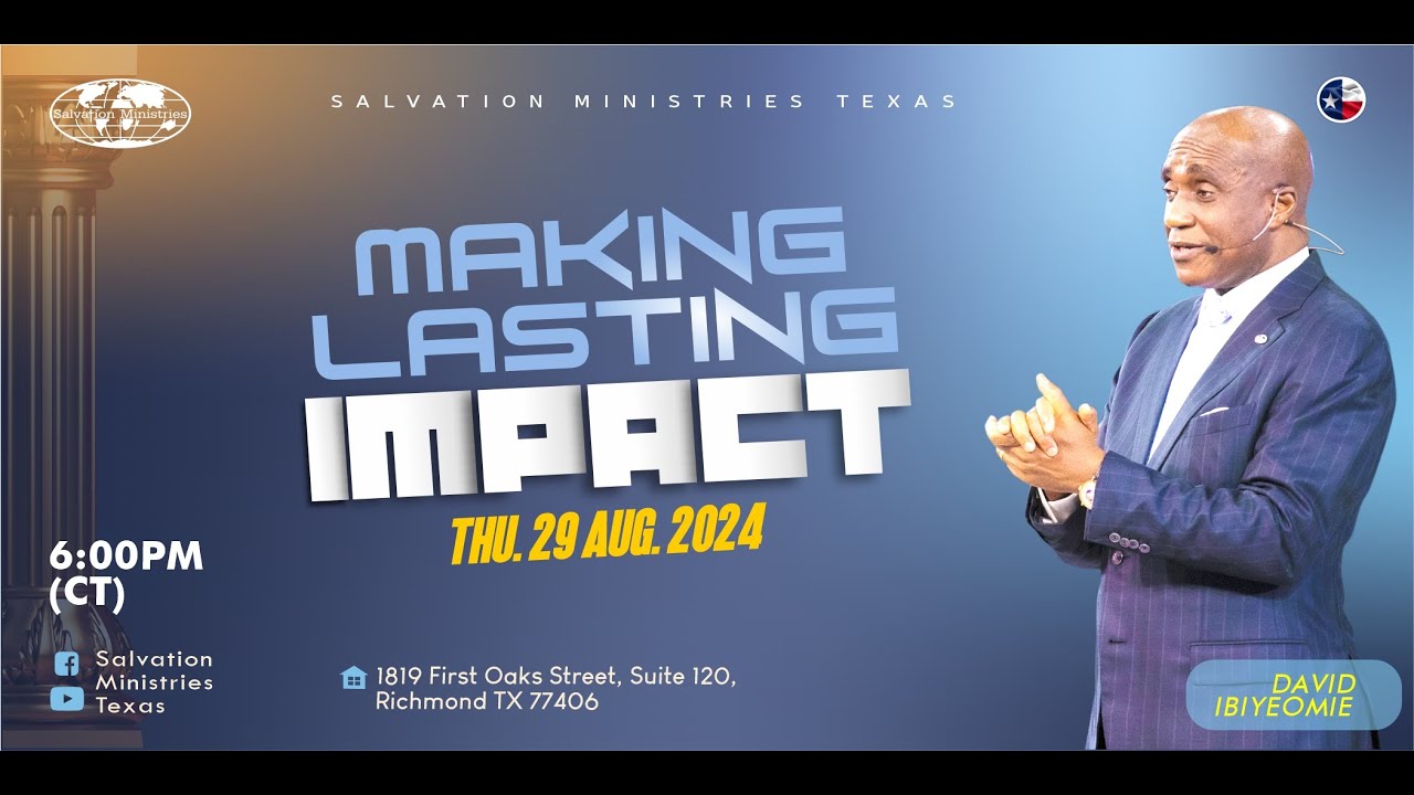 MAKING LASTING IMPACT | Thursday, August 29, 2024 - thejesusculture
