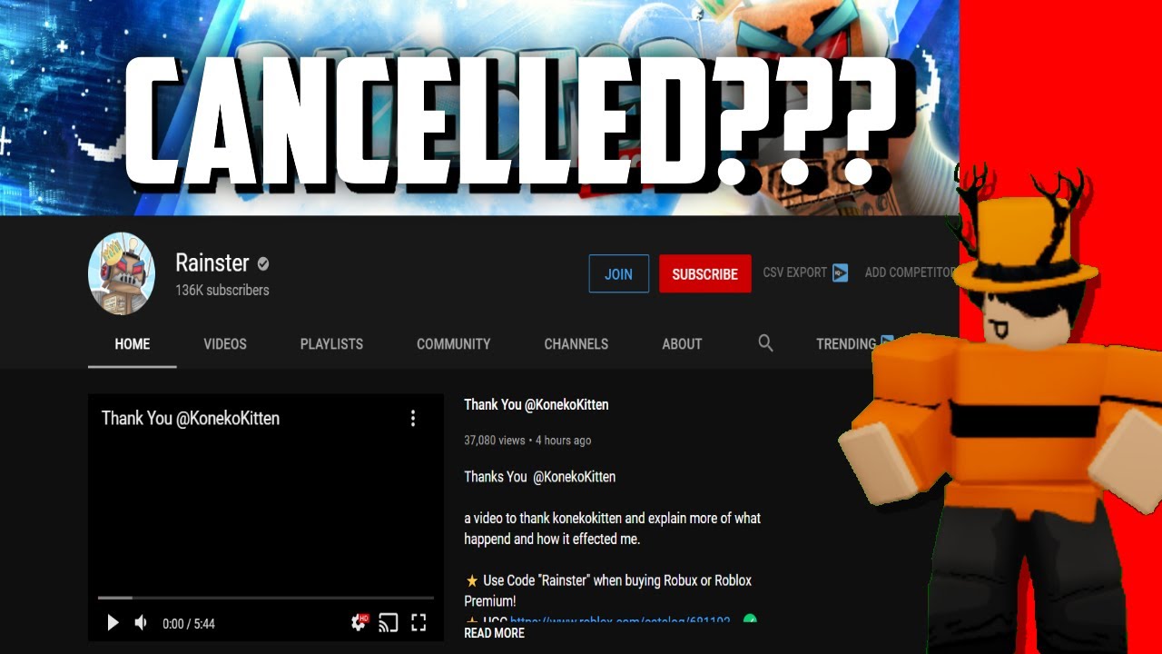 A ARSENAL YOUTUBER GOT CANCELLED BY HIS OWN FANS???(rainster drama ...