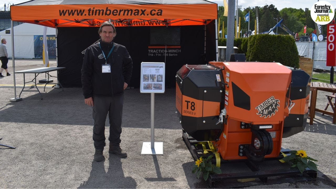 How the excavator-mounted TimberMAX winch is key to steep-slope felling ...