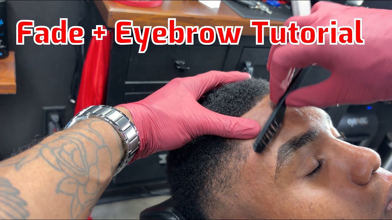Sponge Length Fade + Eyebrow Tutorial - YouTube