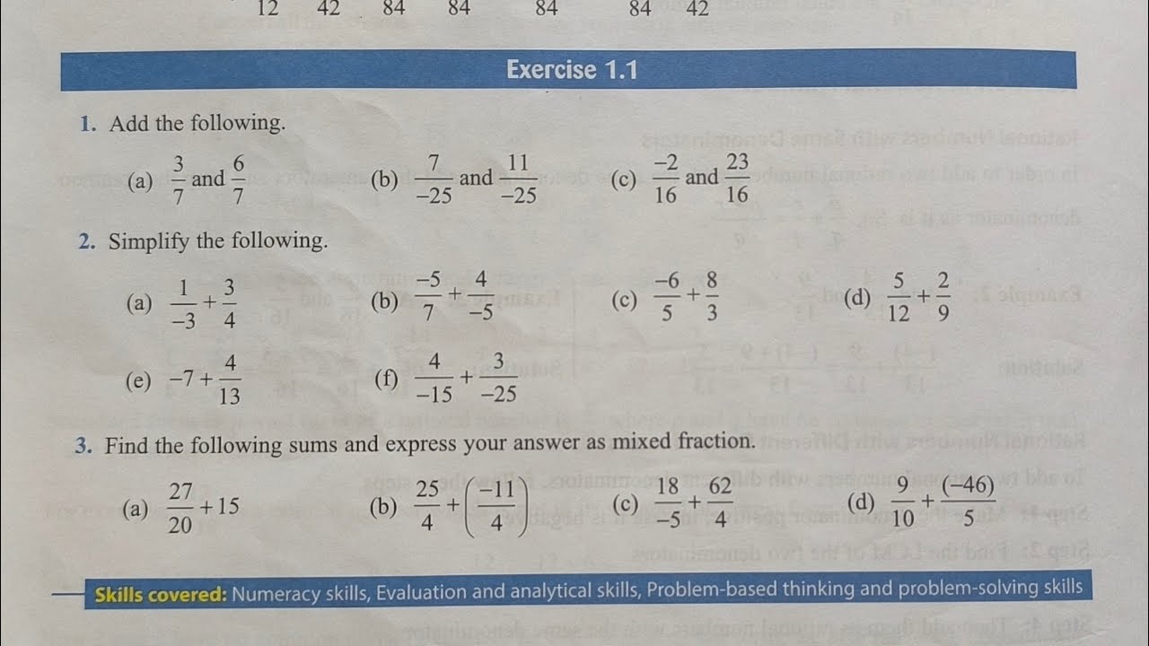 viva education start up mathematics class 8 ex 1.1 | rational number ...