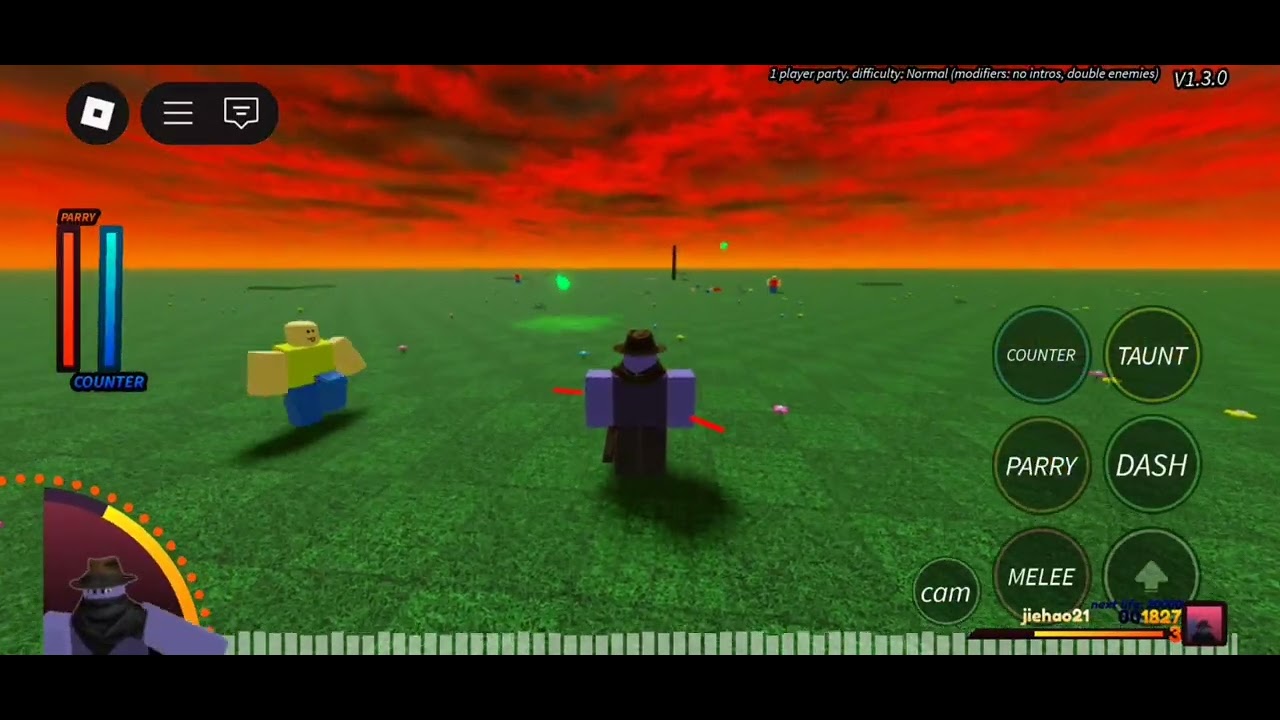 playing a very fun parrying game (roblox parry) - YouTube