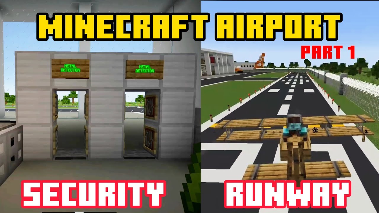 Minecraft: 20+ Airport Build Hacks! (Part 1) - YouTube