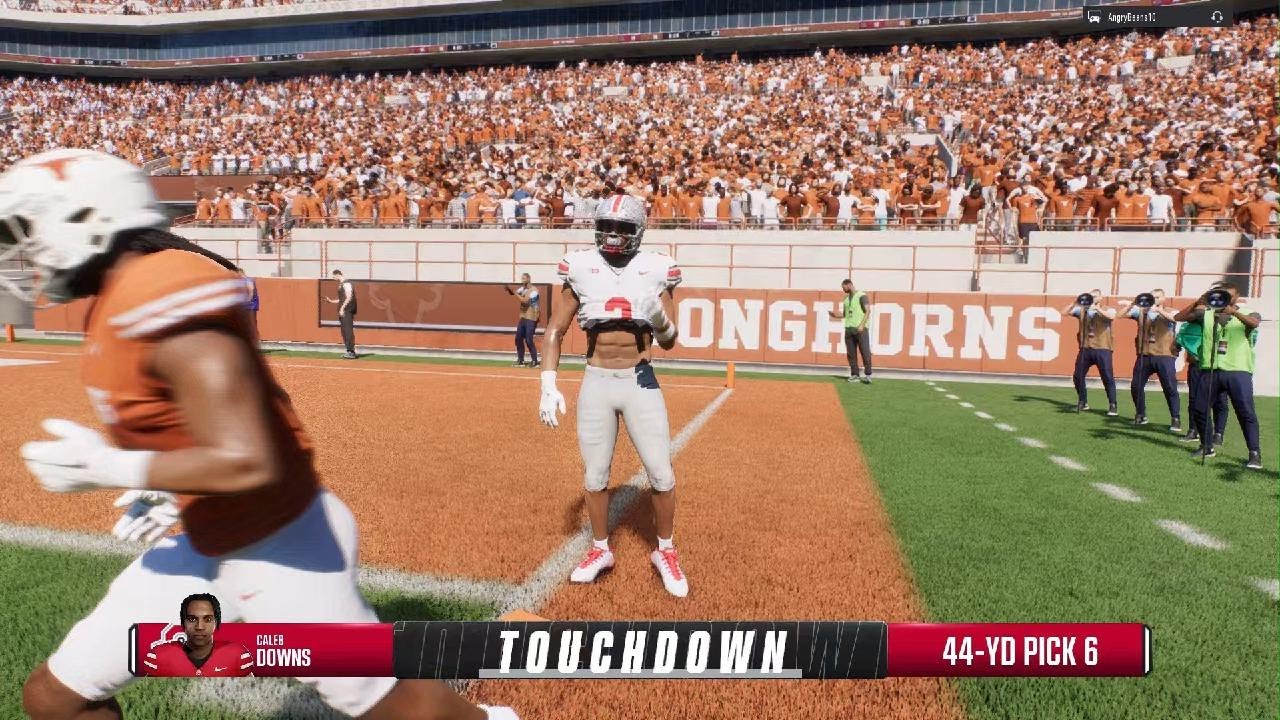 Cfb 25 caleb downs int - YouTube