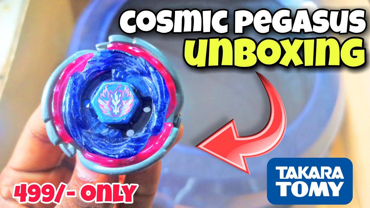 cosmic pegasus beyblade unboxing and review | pocket toon - YouTube