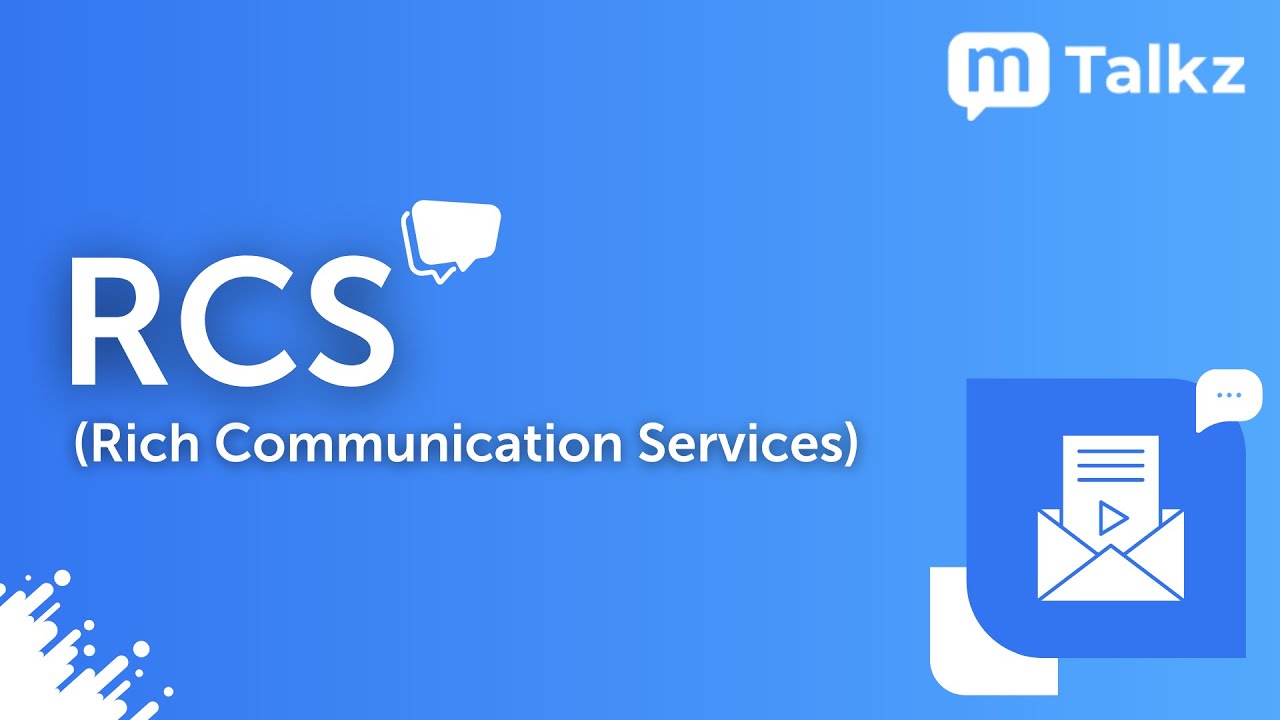 What is RCS, What are it's benefits ? mTalkz RCS - YouTube