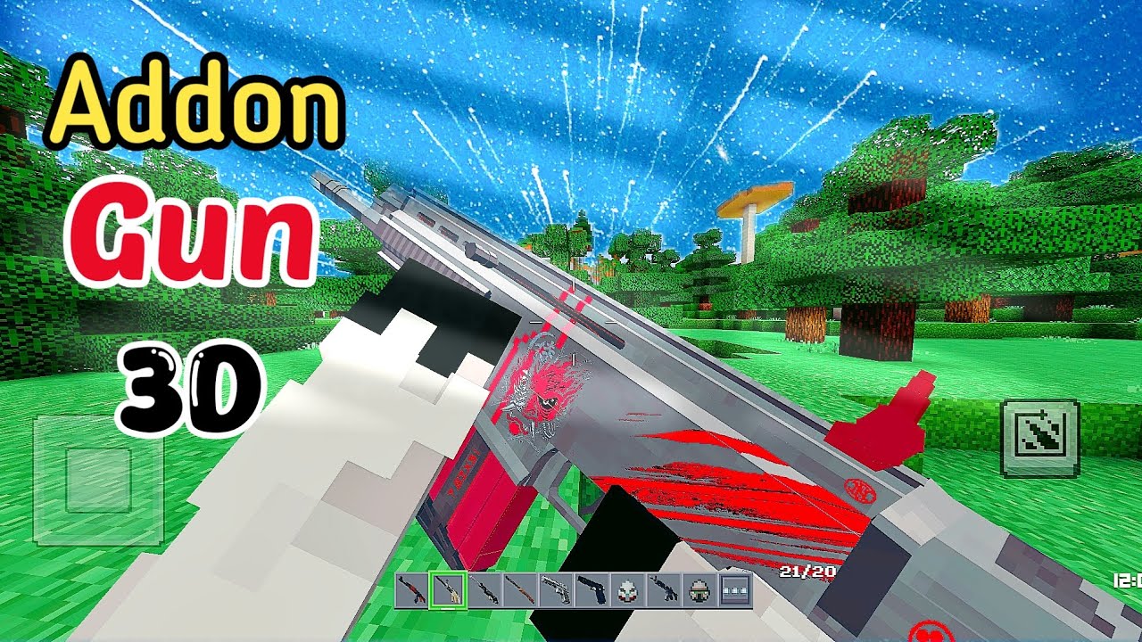 Addon Modern Military v1.7: súng 3d Minecraft pe 1.21.20+ - YouTube