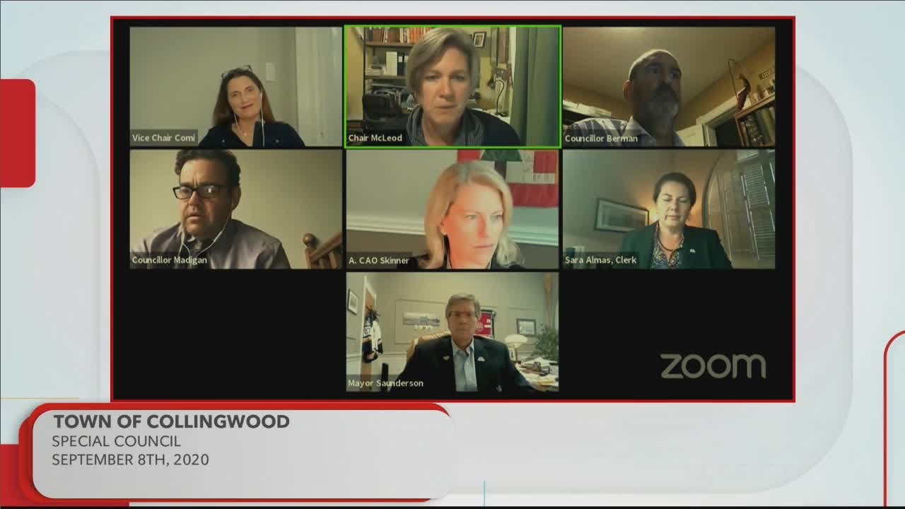 Collingwood Town Council - Sept 8th, 2020 - YouTube
